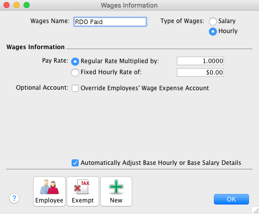 Rostered days off (Australia only) - Support Notes: MYOB AccountEdge ...