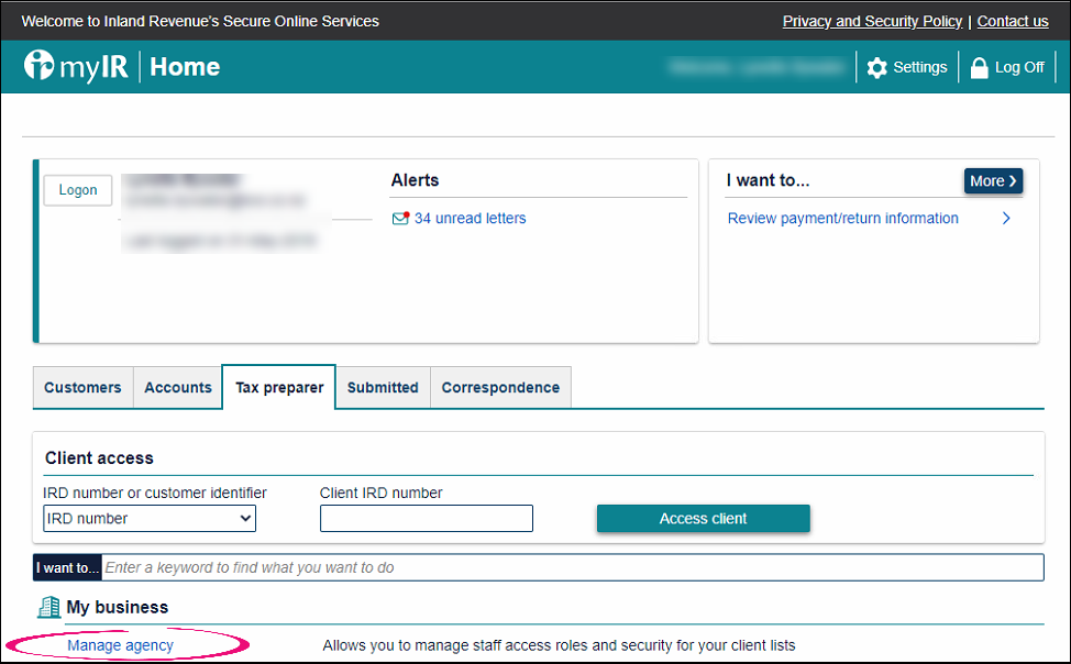 Error: "Agency IRD numbers or Client list numbers are missing or ...
