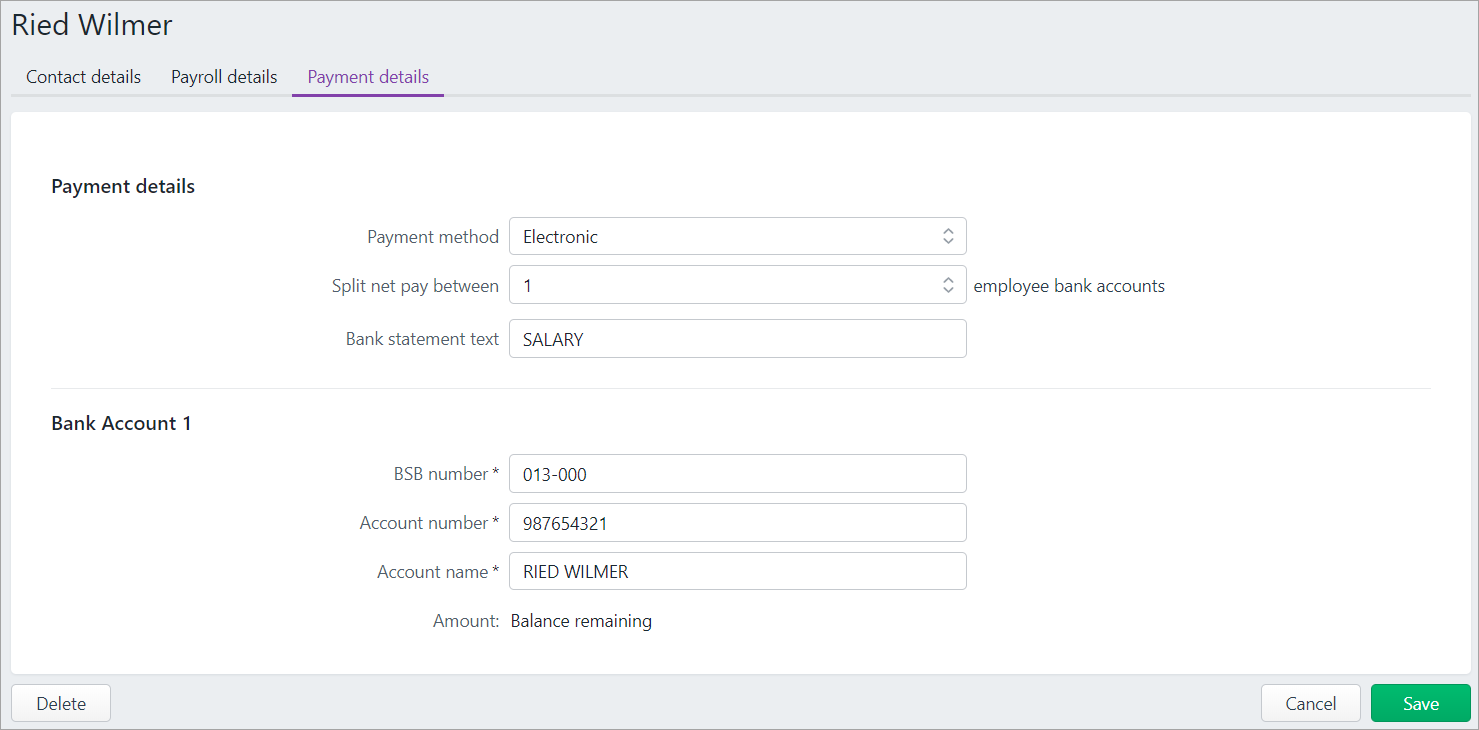 Setting up electronic payments - MYOB Business - MYOB Help Centre