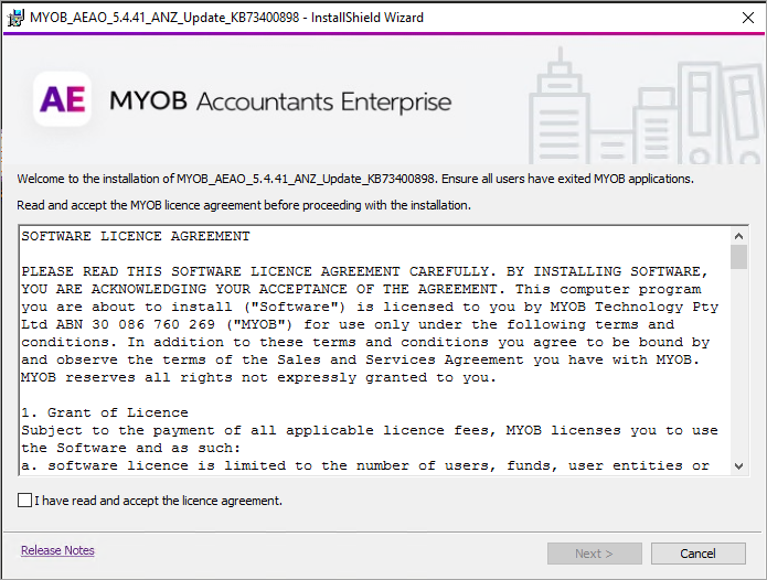 AE/AO Client Accounting KB73400898 hotfix (Australia & New Zealand ...